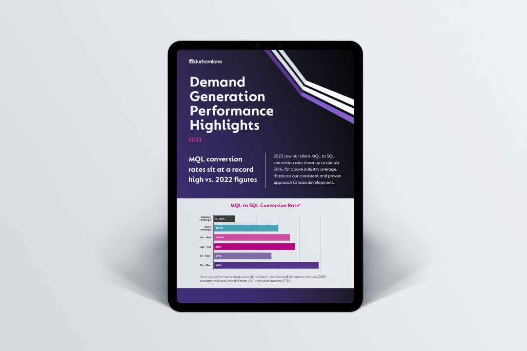 The Demand Generation Performance Report, 2023 - durhamlane